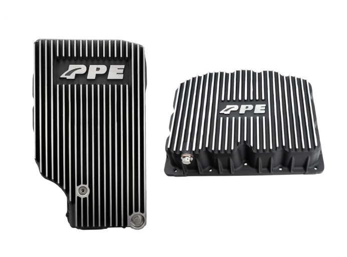 PPE Brushed Deep 10R140 Transmission & Oil Pan Kit For 20+ Ford 6.7L S ...