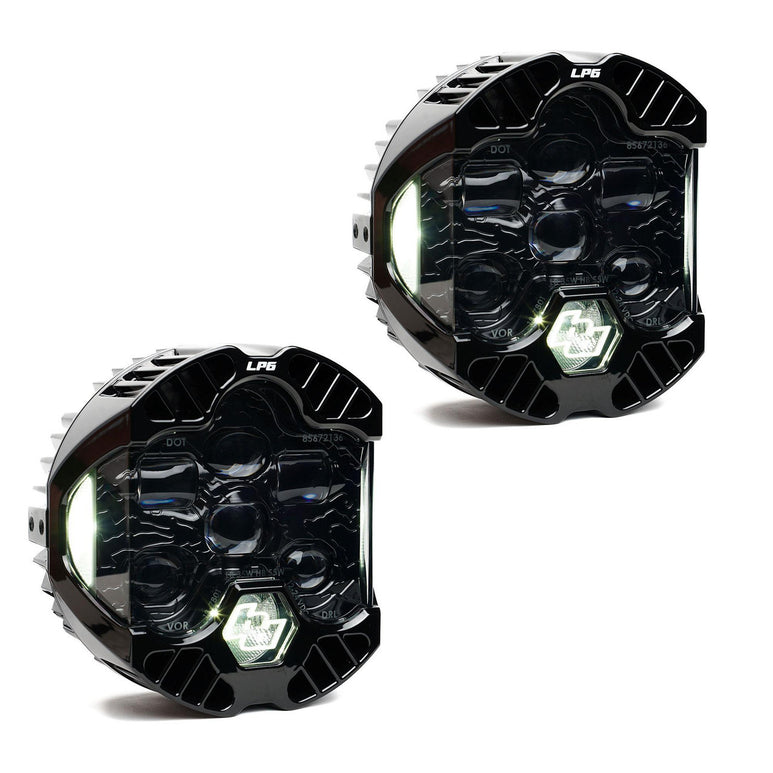 Baja Designs DOT LP6 White DRL 5000K LED Headlight Replacement Pair Un ...