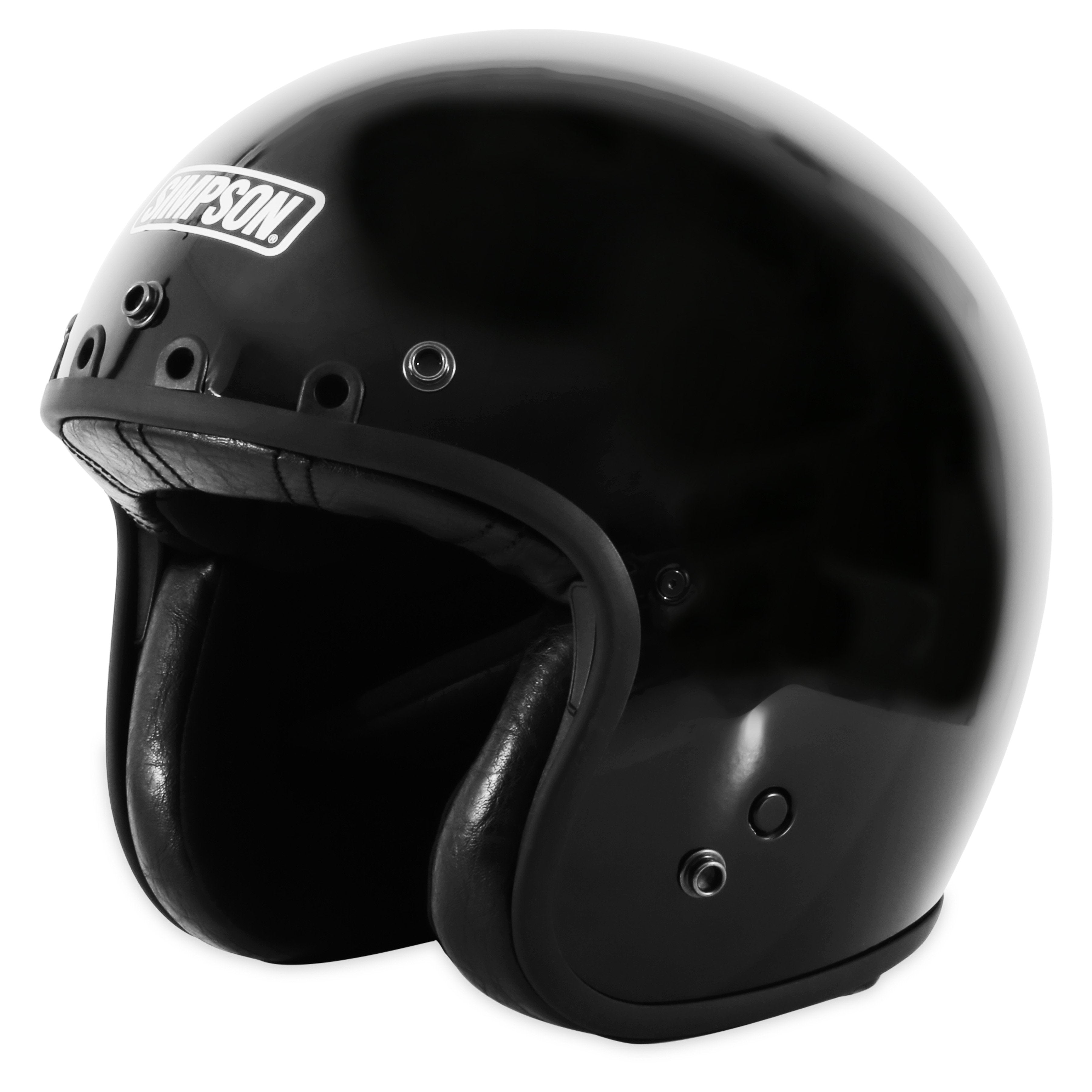 Simpson Motorcycle Black Chopper Helmet - XXL – Rudy's Performance Parts