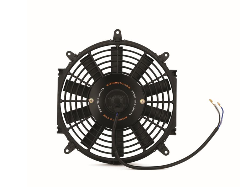 Mishimoto 10 Inch High-Flow 950 CFM Slim Radiator Cooling Fan Kit - Un ...