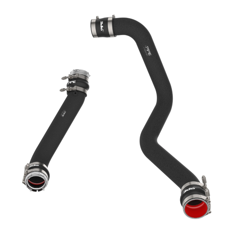 PPE Black Hot & Cold Side Intercooler Pipes For 20-25 GMC Chevrolet 6 ...