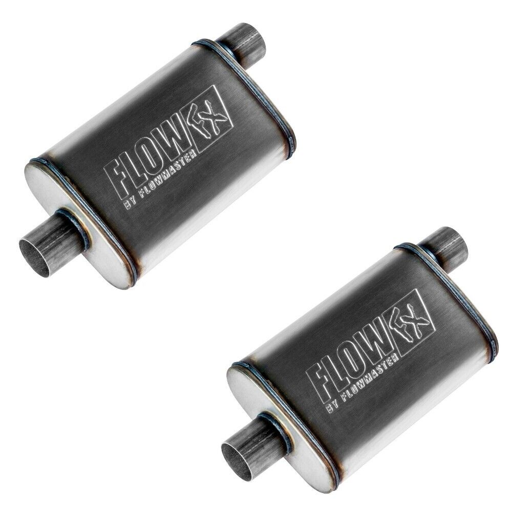 Flowmaster Muffler Pair 2.5" For 74-07 Chevy/Dodge/Ford/Jeep/Nisan ...