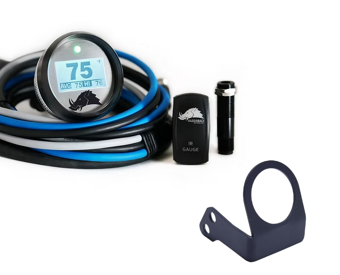 Razorback Black Belt Temperature Gauge w/ Pillar Mount For 2014-2018 P ...