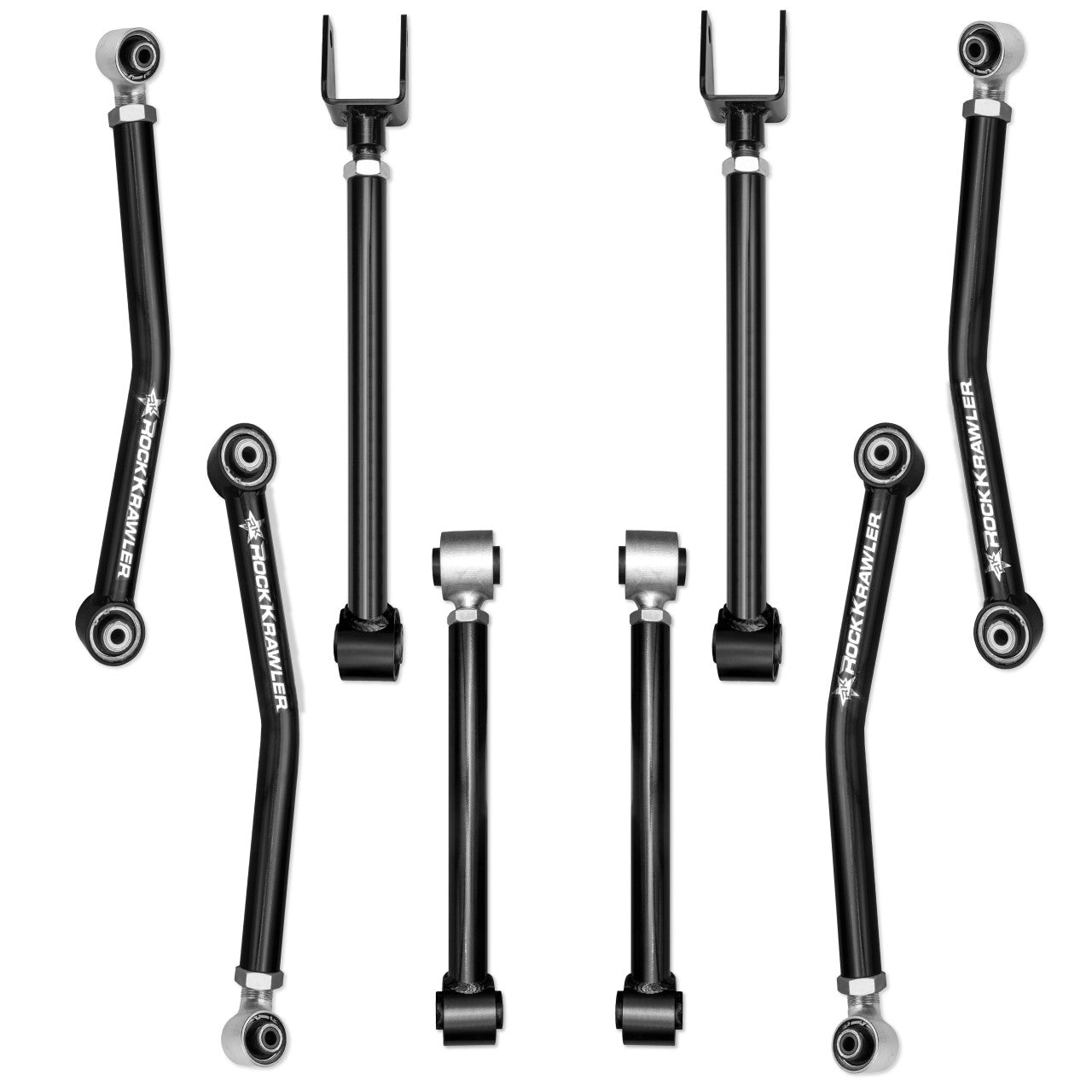 Rock Krawler Front & Rear Adjustable Control Arm Kit For 2018+ Jeep Wr ...