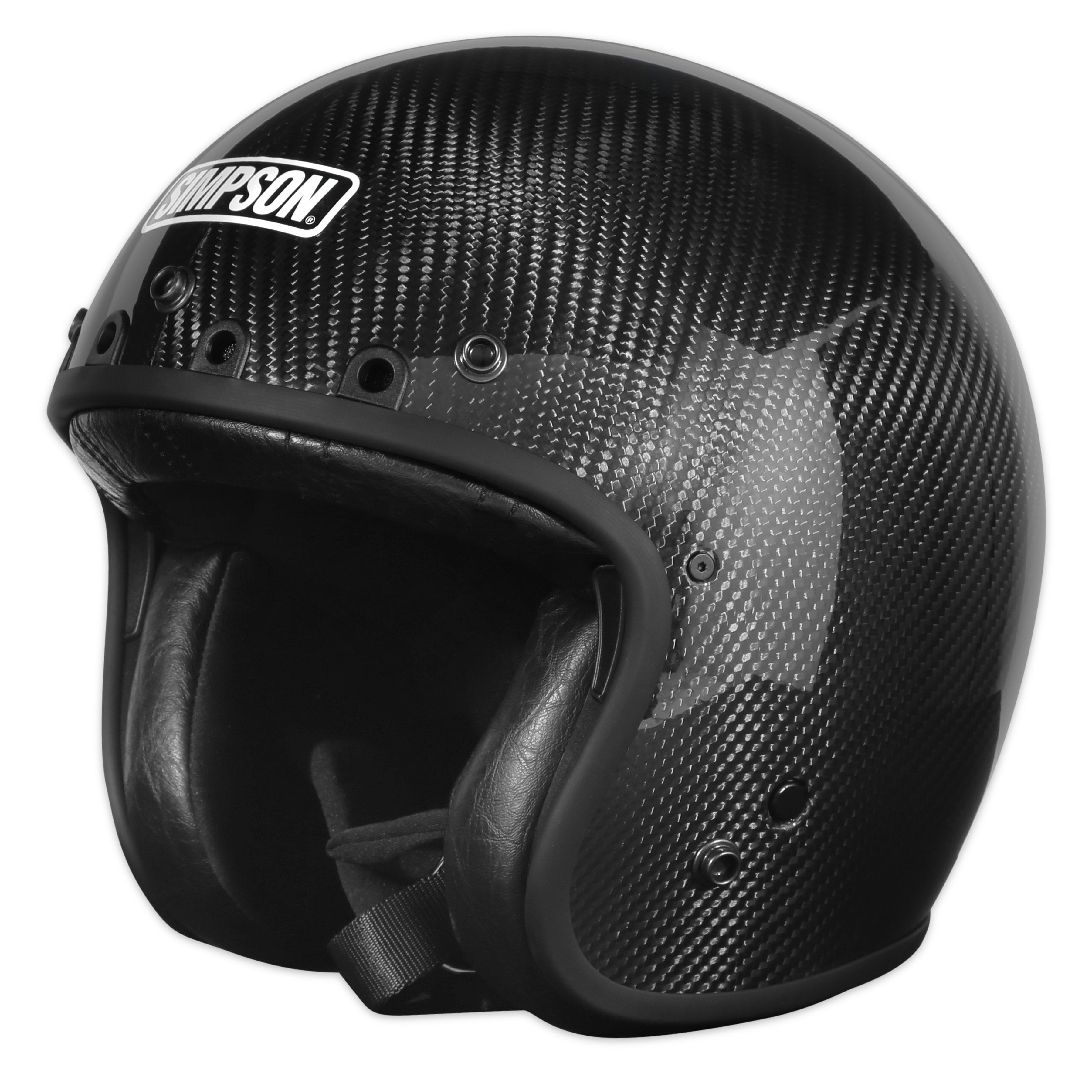 Simpson Motorcycle Chopper Helmet - Carbon Fiber - Medium – Rudy's ...
