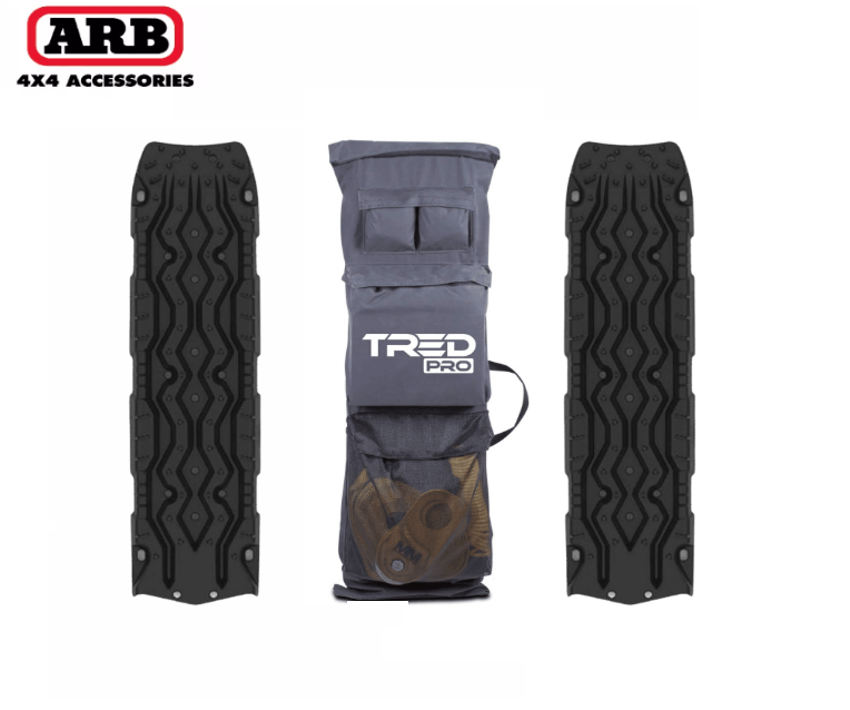 ARB TRED Pro Heavy Duty 9,900lb Black Nylon Blend Recovery Boards w/ C ...