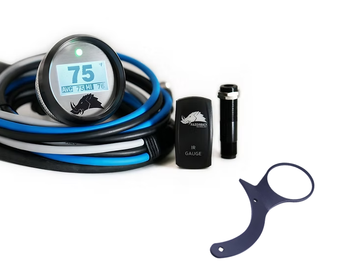 Razorback Black Belt Temp Gauge w/ Right Side Cluster Mount For 16-19 ...