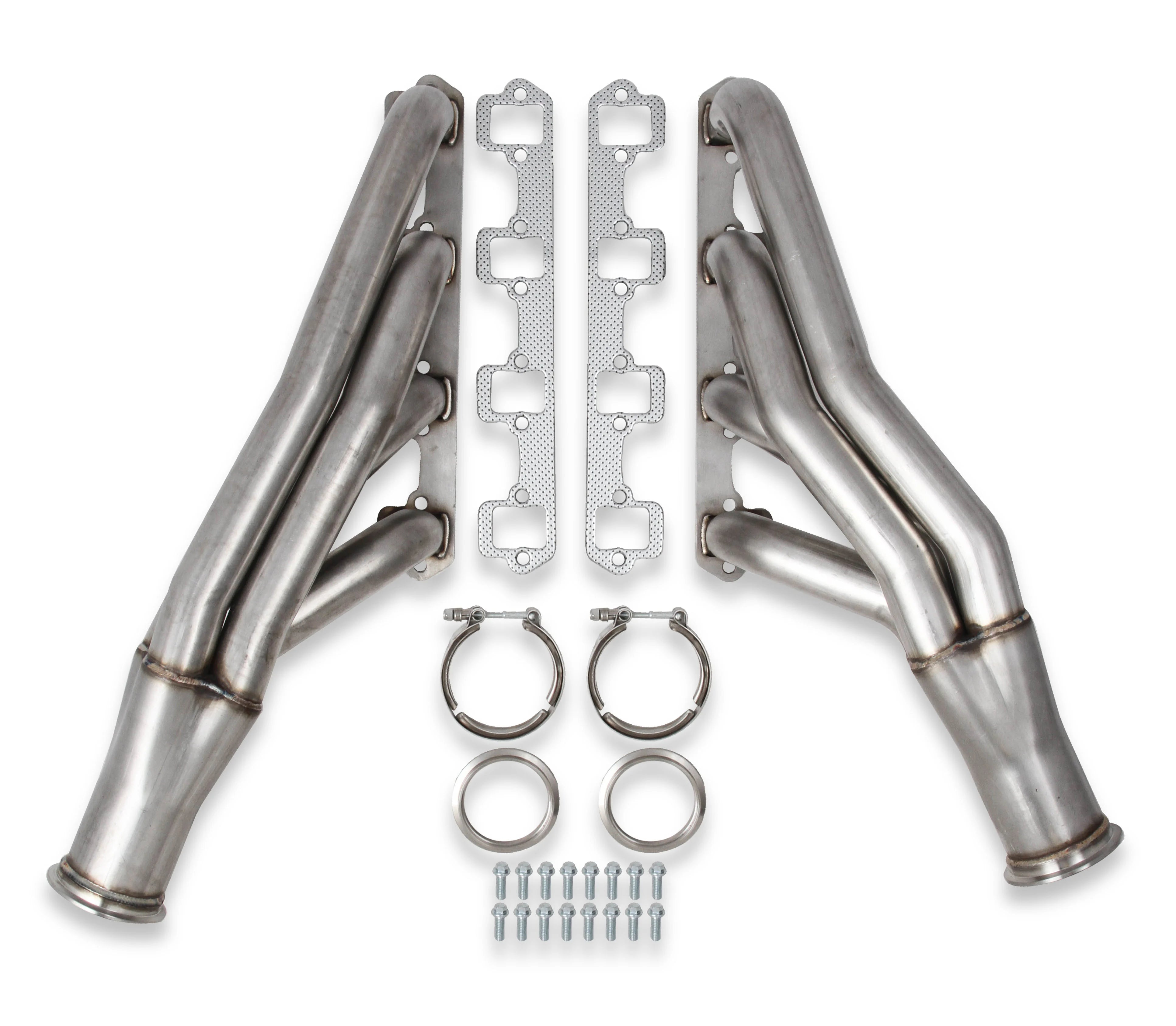Flowtech Natural 304 Stainless Steel Turbo Headers For Ford Small Bloc ...