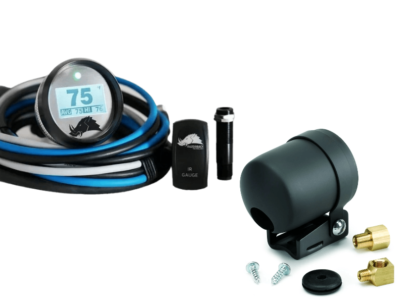 Razorback 3.2 Black Infrared CVT Belt Temp Gauge with Mount – Rudy's ...