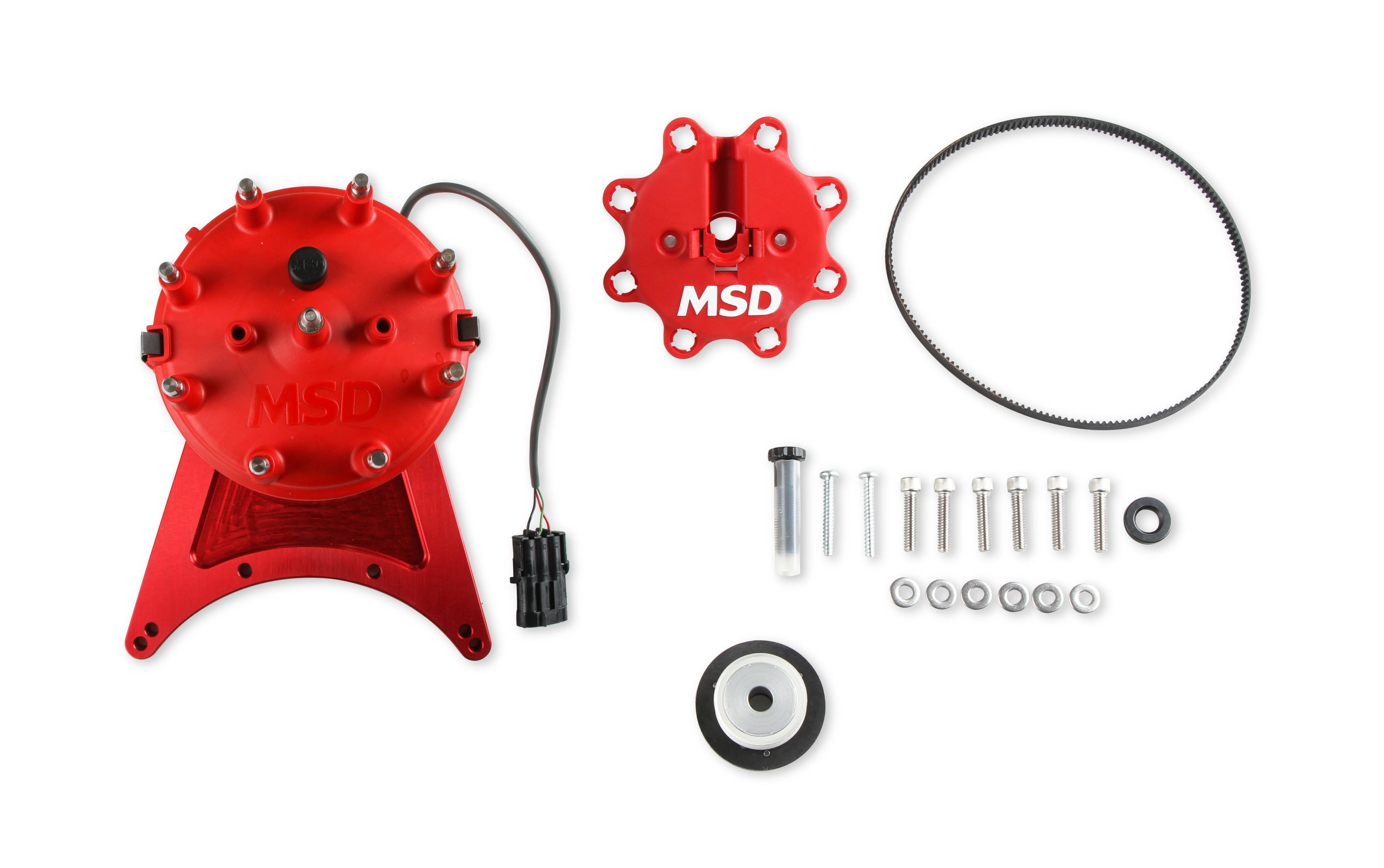 MSD Front Drive Distributor with Adjustable Cam Sync For Chevy Big Blo ...