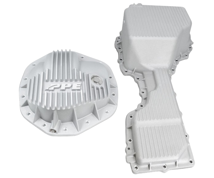 PPE Raw Deep Oil Pan & Rear Differential Cover For 20-24 GMC/Chevy 6.6 ...