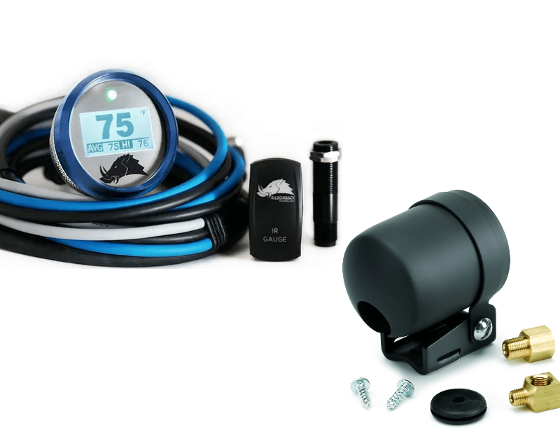 Razorback 3.2 Blue Dimmable Infrared CVT Belt Temp Gauge with AutoMete ...
