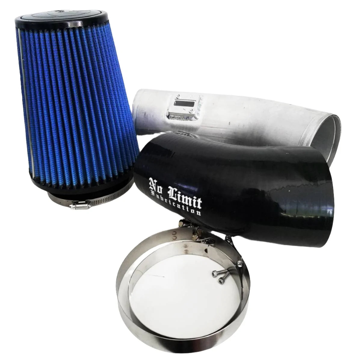 No Limit Fabrication Raw Stage 1 Cold Air Intake with Pro5R Oiled Filt ...