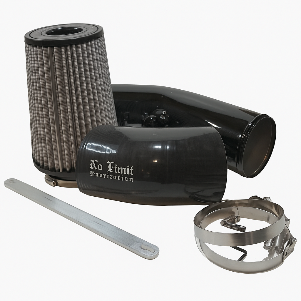 No Limit Fabrication Black Stage 1 Cold Air Intake with Dry Filter For ...