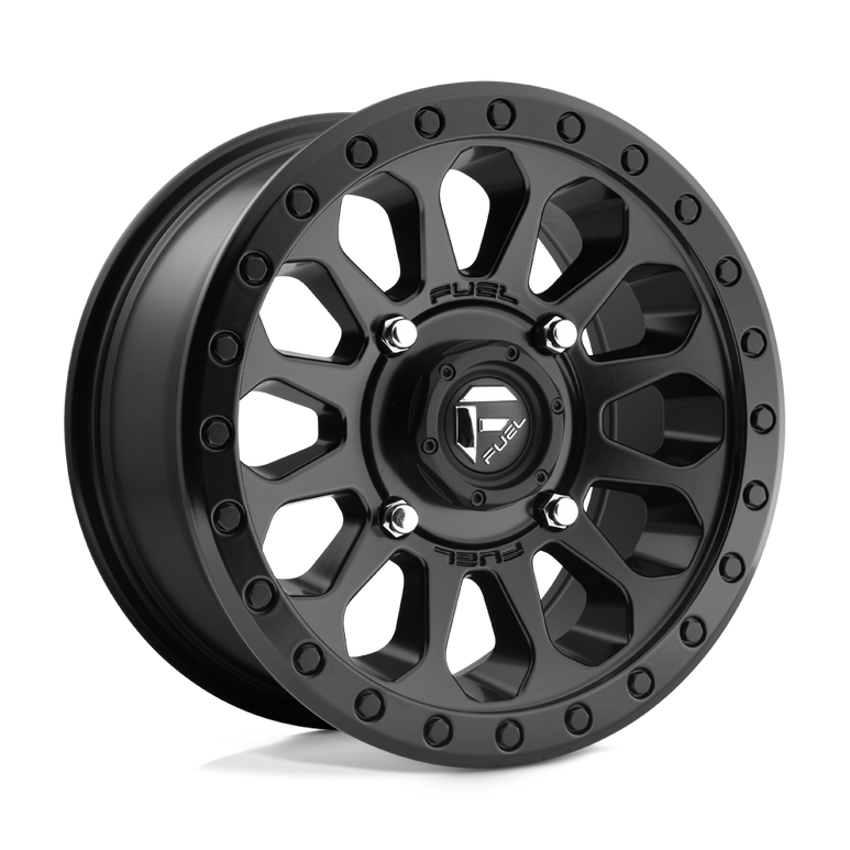 (4) 15X7 Fuel UTV D579 Vector Wheels Matte Black 4X137 +38 Offset ...
