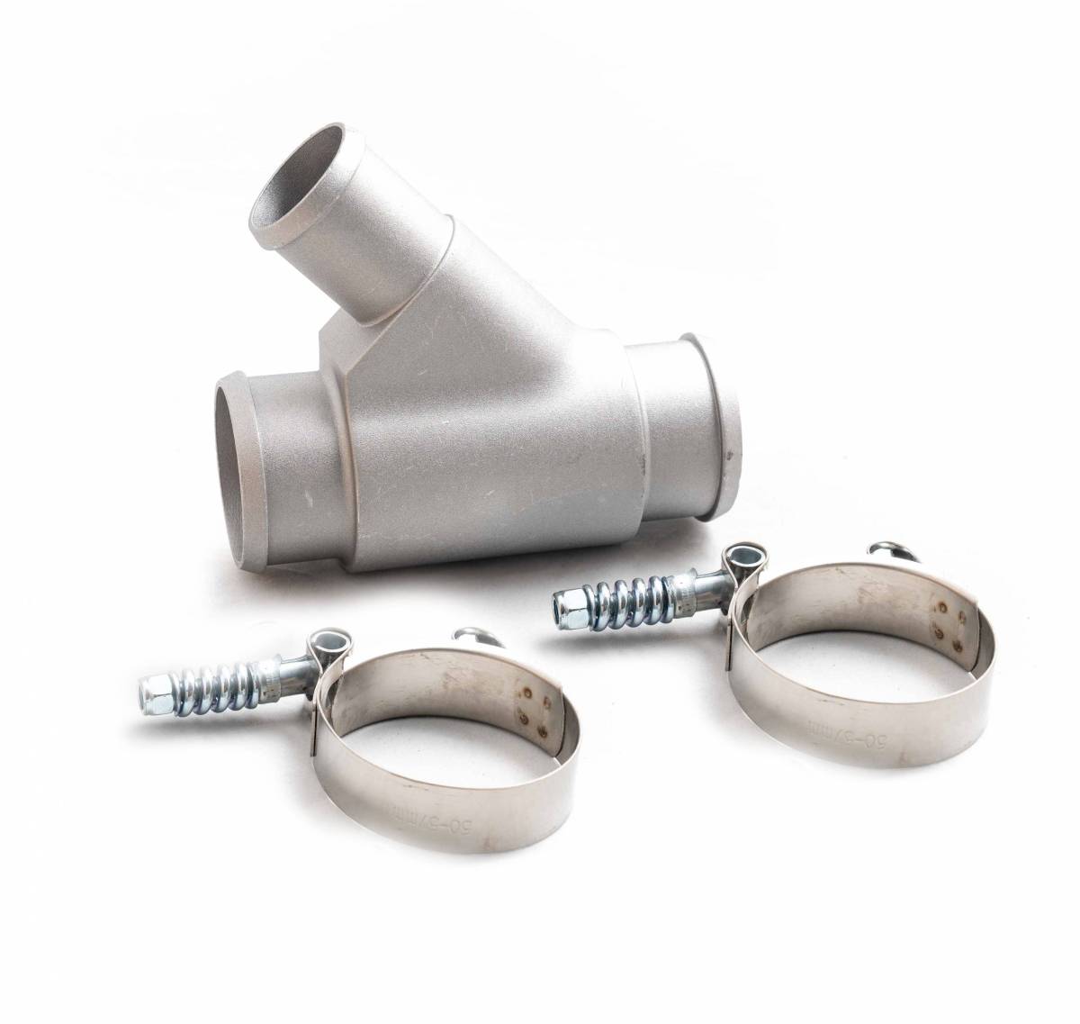 Rudy's Raw Weldless Dual Radiator Coolant Y-Pipe For 13-19 6.7 Cummins ...