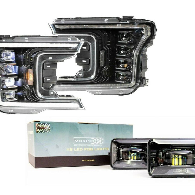 Morimoto XB LED Plug & Play Headlight Assemblies w/ Fog Lights For 18 ...