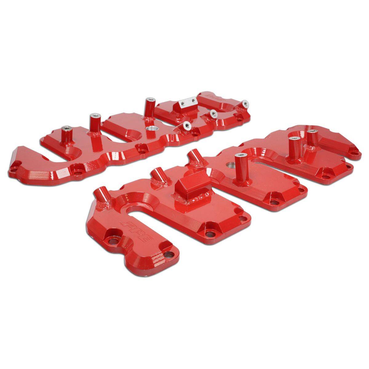 PPE Performance Billet Aluminum Valve Cover Kit - With Pillars (Red) F ...