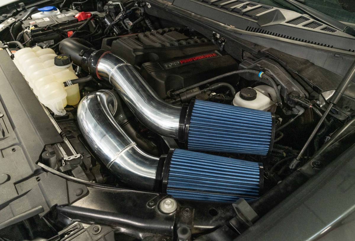 Rudy's Polished 4" Cold Air Intake Kit For 15-20 Ford 3.5L EcoBoost F ...