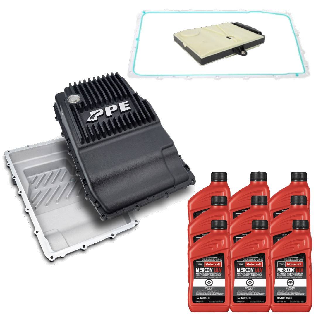 10R80 OEM Ford Transmission Service Kit & PPE Black Deep Pan For 2017 ...