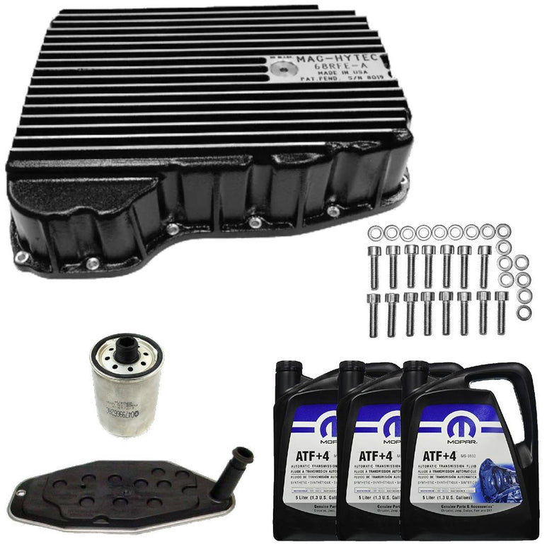 MOPAR 68RFE Transmission Service Kit & Mag-Hytec Deep Pan For 2007-200 ...