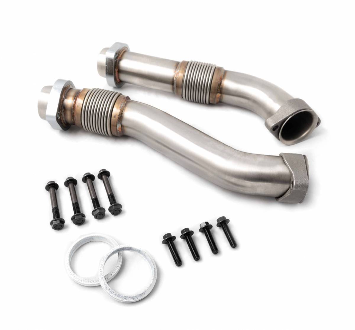 Heavy Duty Stainless Steel Bellowed Up Pipe Kit Early 1999 Ford 7.3L P ...