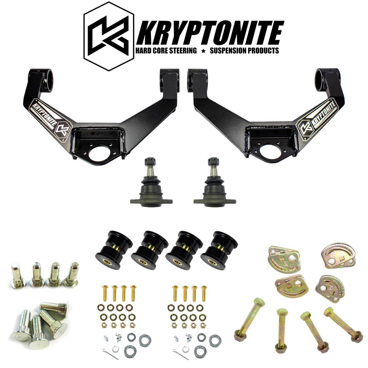 Kryptonite Control Arms/Cam Bolts/Alignment Pins For 2011-2019 GM 2500 ...