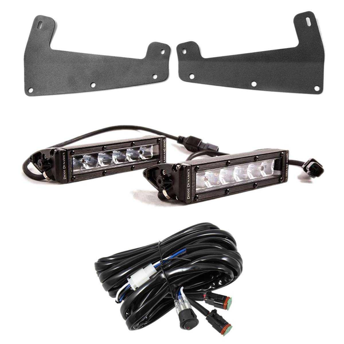 Diode Dynamics SS6 Clear Driving Light Bars/Toggle/Brackets For 21+ Fo ...