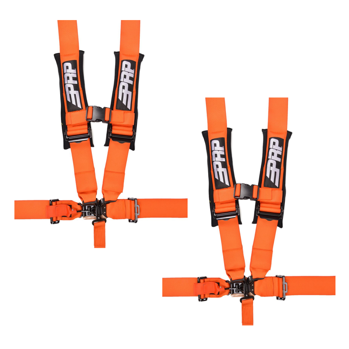 PRP 5.3 Orange 5-Point Adjustable 3" Belt Harness Pair With Auto Style ...