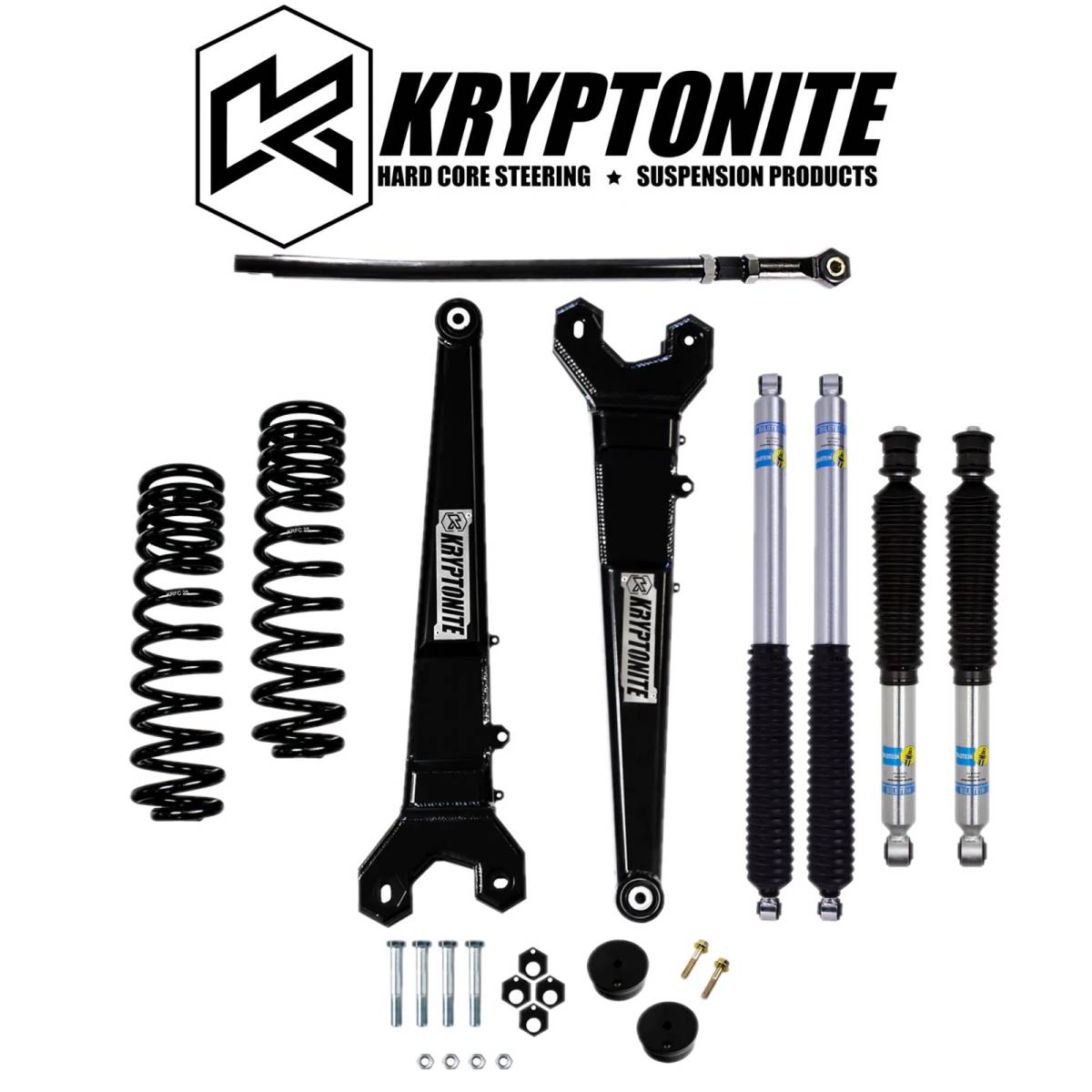 Kryptonite Stage 3 Leveling Kit & Bilstein Shocks For 05-16 Ford F-250 ...