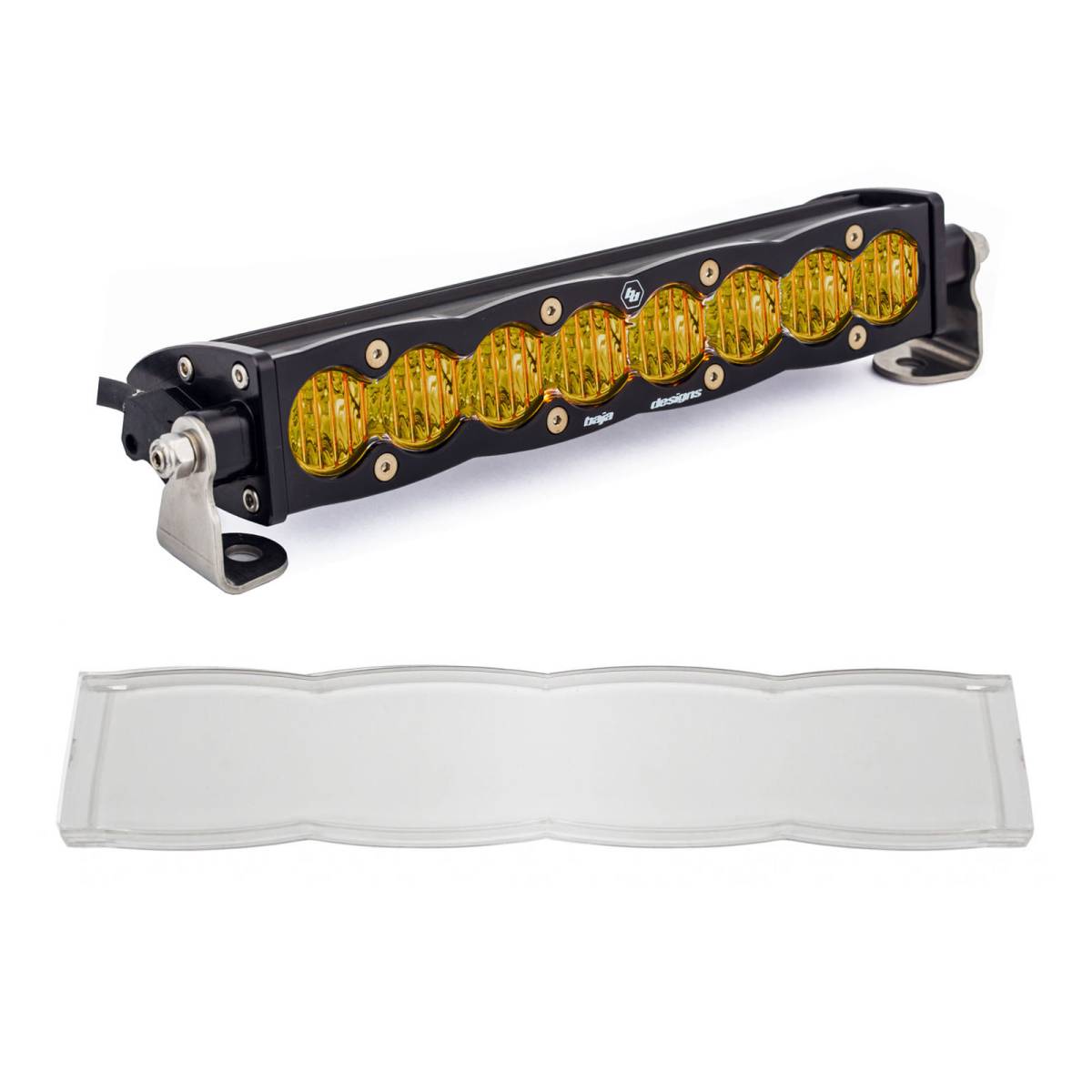 Baja Designs 10" Amber Wide Cornering S8 Straight LED Light Bar W/CLR ...