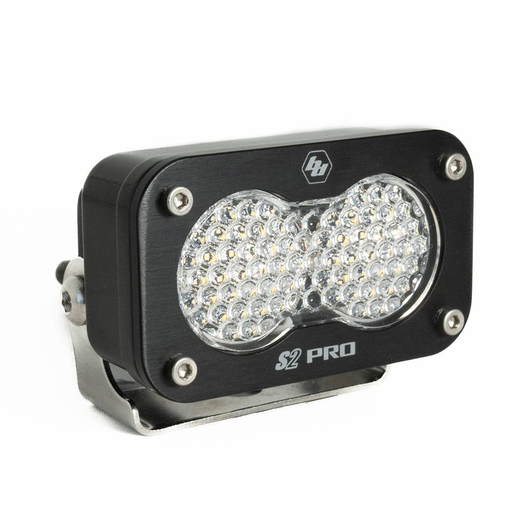 Baja Designs S2 Pro Black LED Auxiliary Light Pod- Work/Scene; Clear ...