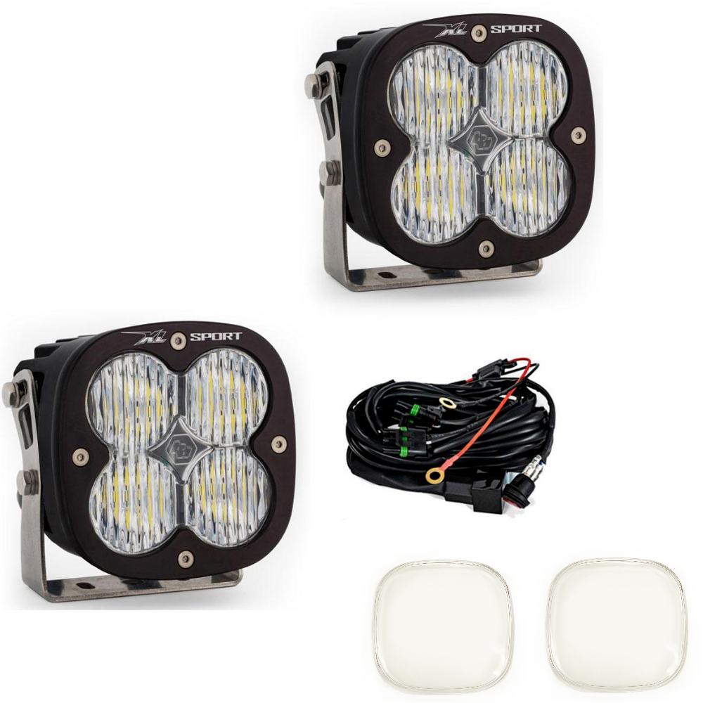 Baja Designs XL80 LED Wide Cornering Light Pod Kit w/ Wiring & Clear R ...