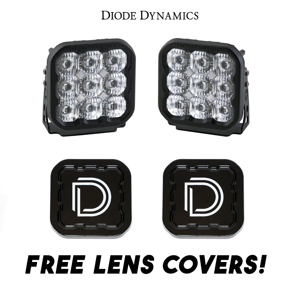 Diode Dynamics SS5 Pro LED Driving Light Kit w/ Multi Backlight Colors ...