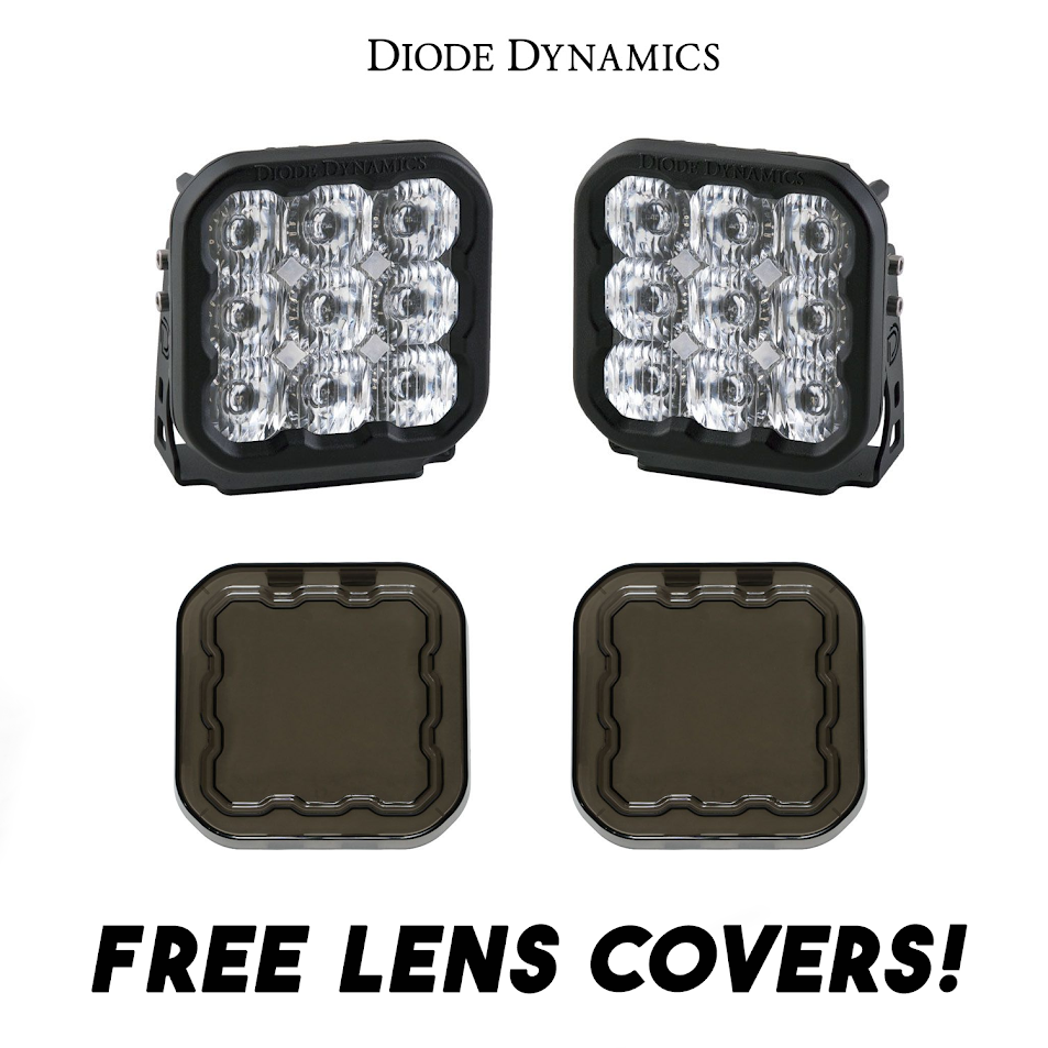 Diode Dynamics Stage Series 5 5" 5in Five Inch Pro Sport LED Pod, Off ...