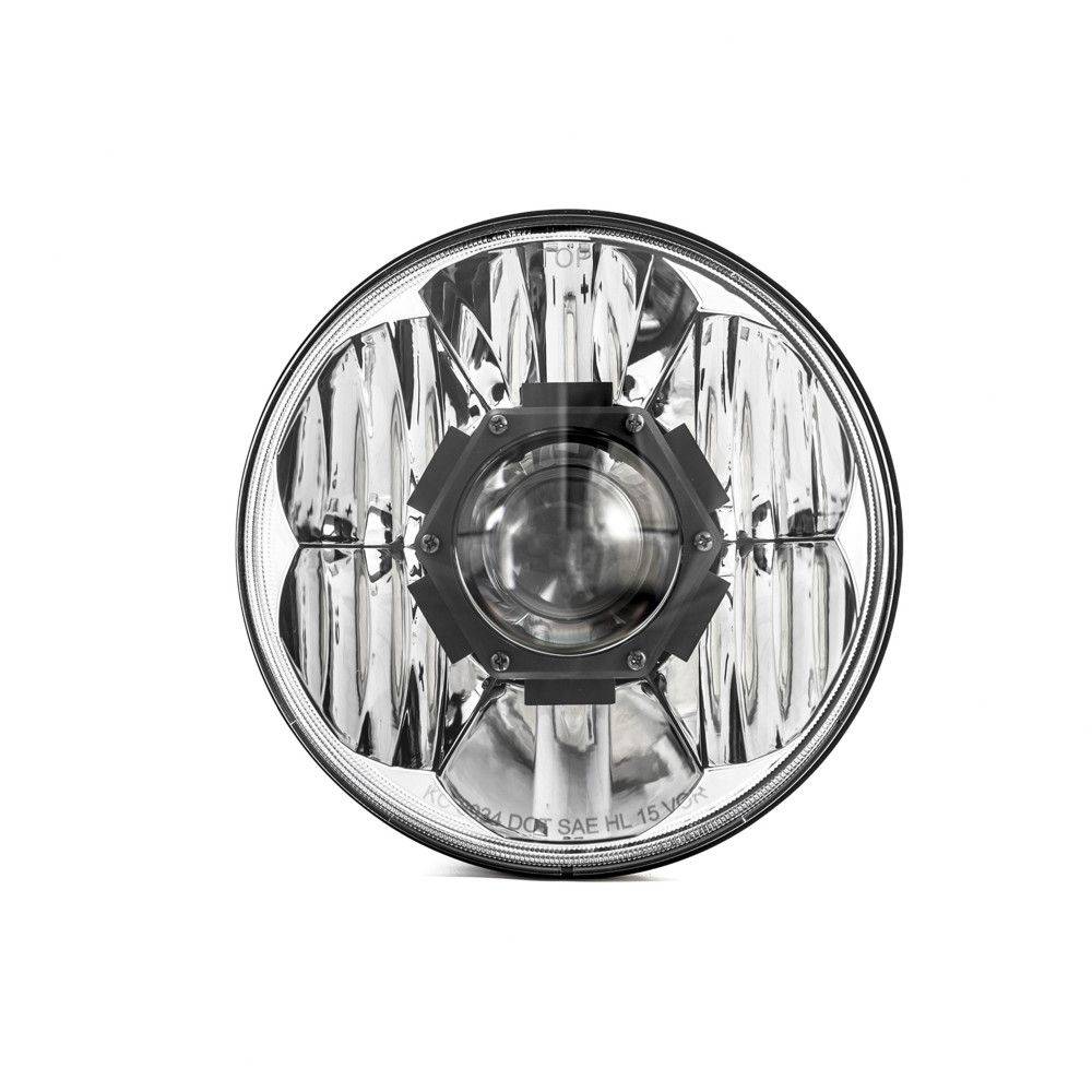 KC Hilites 7" Gravity LED Pro 40W Single Headlight For 07-18 Jeep JK D ...