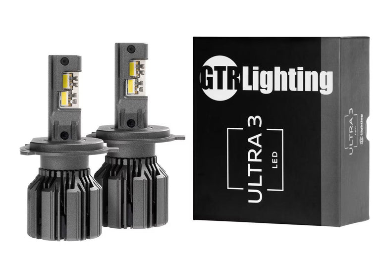 GTR Lighting Ultra 3.0 H4/9003 LED Bulb Pair White Dual Beam 2900LM 57 ...
