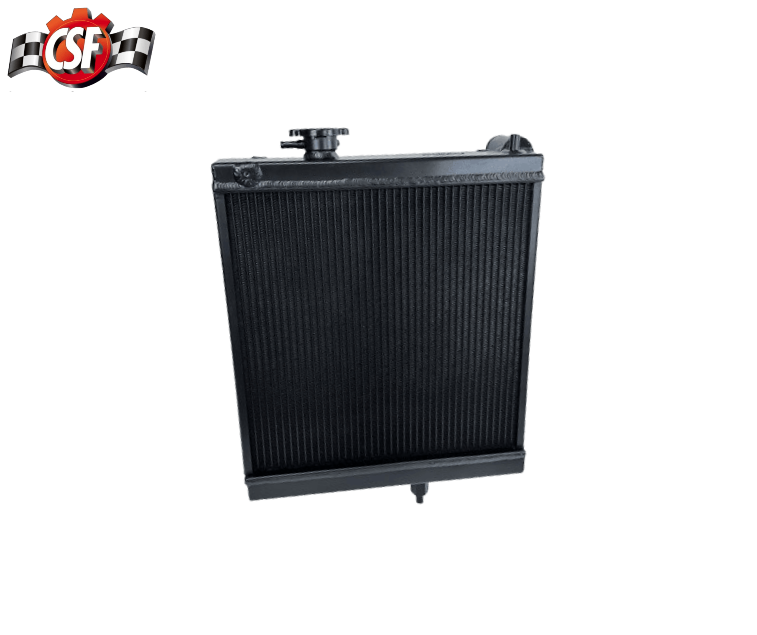 CSF High-Performance Half Radiator Black For 03-07 Mitsubishi Lancer E ...