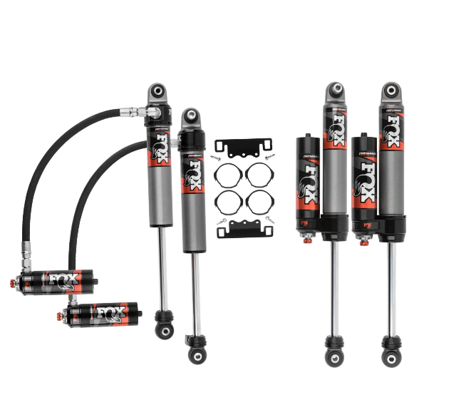 FOX 2.5 Elite Front & Rear Shocks Set RR 2-3" Lift For 18-25 Jeep Wran ...