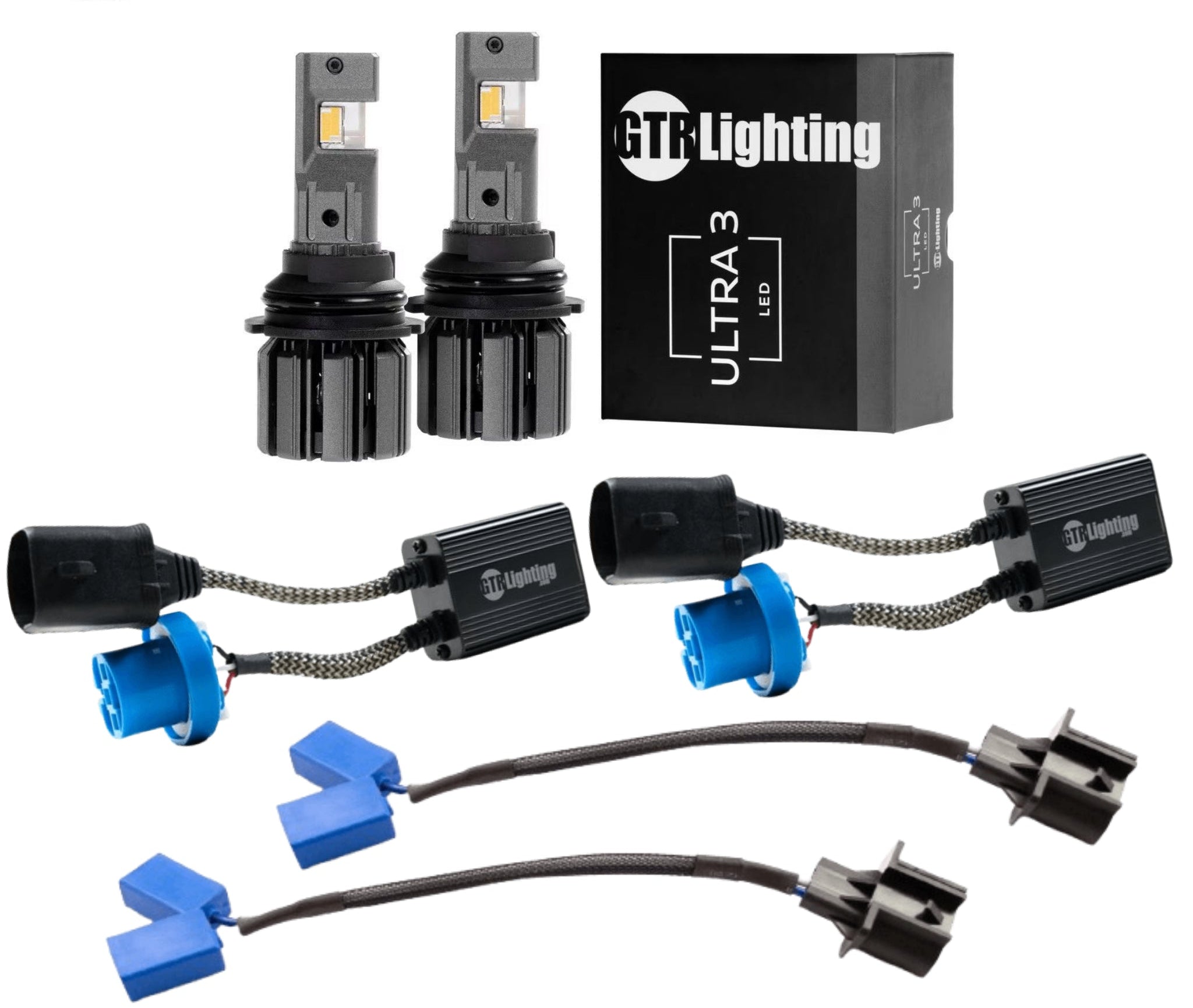 GTR Lighting Ultra 3.0 9007/9004 LED Headlight Bulbs Pair White Dual B ...