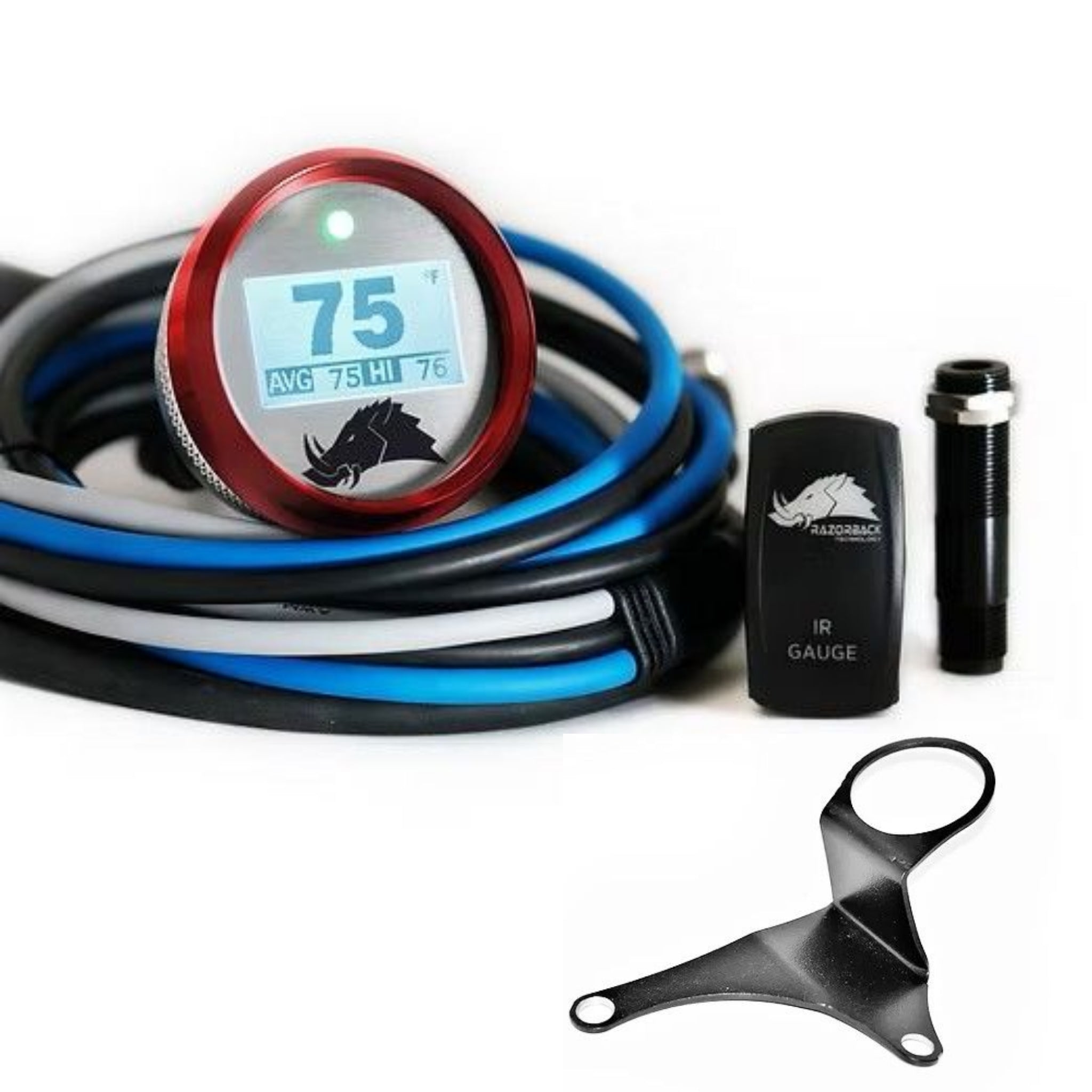Razorback Belt Temp Gauge/Right Side Mount For 2020-2022 Polaris RZR P ...