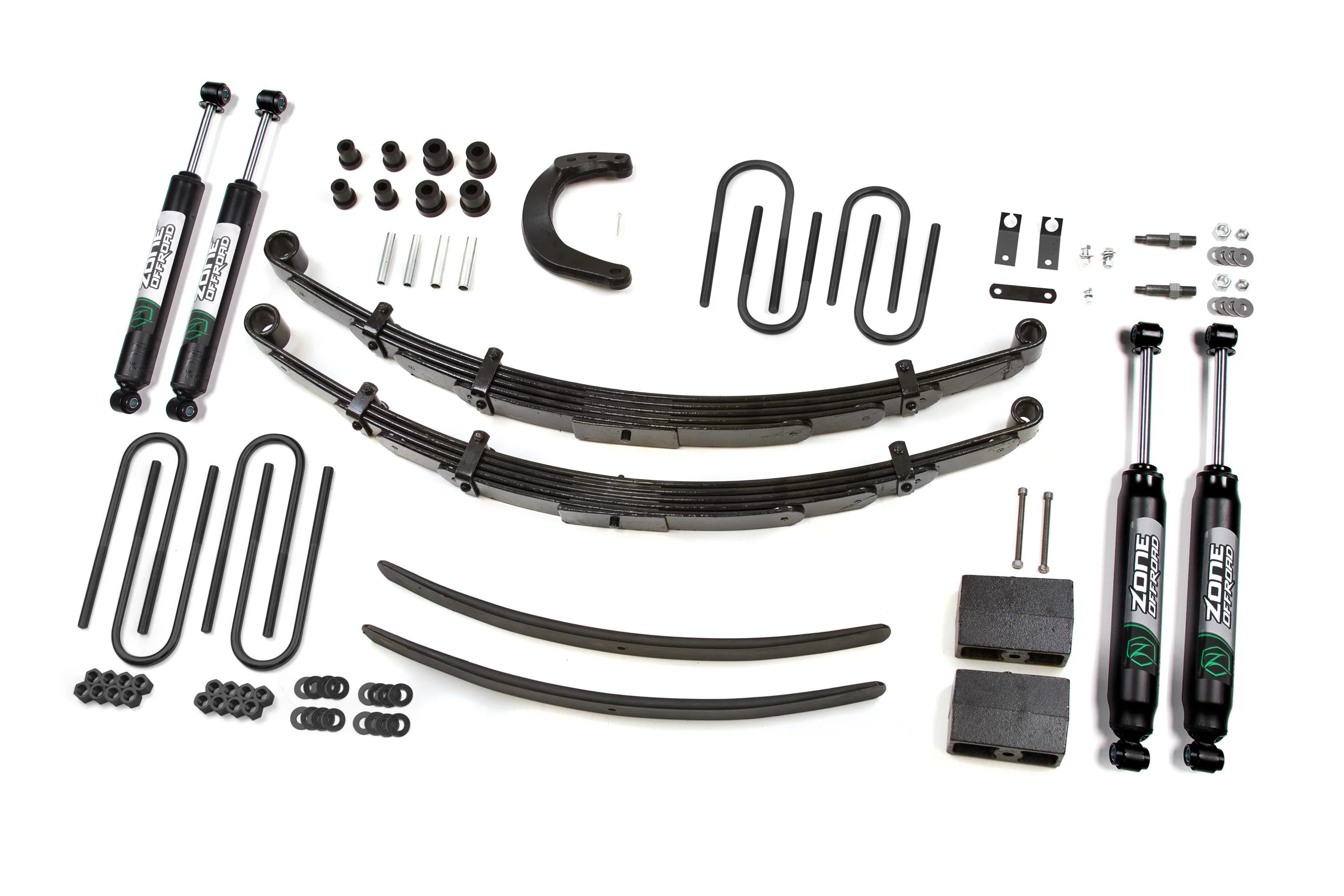 Zone Offroad 6 Inch Leaf Spring Lift Kit w/Nitro Shocks For 88-91 Chev ...