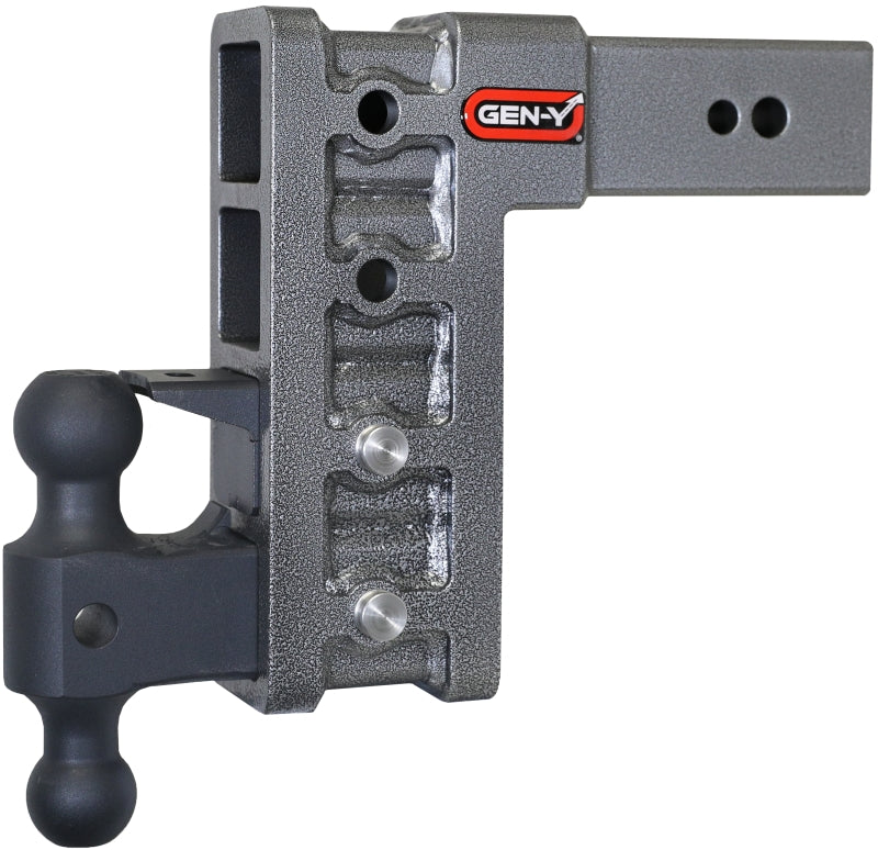 Gen-Y Mega Duty 9in Drop Hitch 32K Dual-Ball w/ Pintle Lock For 3in Re ...