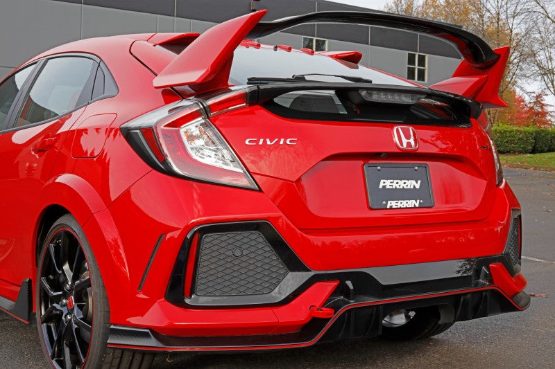 Perrin 10th Gen Civic SI Type R Hatchback Tow Hook Kit Rear Red Rudy s Performance Parts