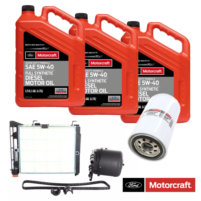 Ford OEM Complete Oil/Fuel Service Kit for 17-25 6.7L Powerstroke Dies ...